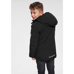 Chiemsee Jungen Schneejacke, schwarz, Gr. 164, unifarben, Web, Obermaterial: 100% Polyester. Futter: 100% Polyester. Kapuzenfutter: 100% Polyester.