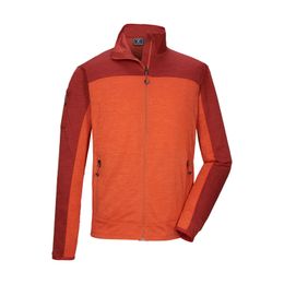 Killtec Herren Strickjacke "KOS 42 MN FLX JCKT"ocker, Gr. XL, Obermaterial: 100% Polyester, Strickjacken, Sportive Colourblock-Jacke, Kinnschutz,