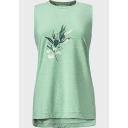 Sch&ouml;ffel SCH&Ouml;FFEL Damen Funktionsshirt "Top Lisboa L", gr&uuml;n, Gr. 42, Oberstoff : 80% Polyester 15% Hanf 5% Elasthan, Shirts