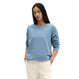 Marc O'Polo MARC O'POLO Damen Sweatshirt "mit gepeachter Oberfl&auml;che", blau, Gr. XS, unifarben, Obermaterial: 100% Baumwolle, Sweatshirts