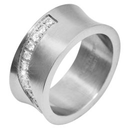 Adelia&acute;s ADELIA ́S Damen Fingerring "Damen Ring aus Edelstahl", 60, Edelstahlsilber, Edelstahl, Fingerringe