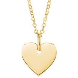 Kette mit Anh&auml;nger Amor "Herz", gold (gelbgoldfarben), Halsketten, Damen, Gelbgold 375, L: 42