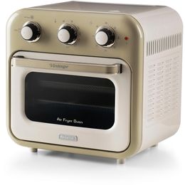 Ariete Hei&szlig;luftfritteuse "4632CR", beige (cream, wei&szlig;, beige), B:34cm H:34cm T:34cm, Fritteusen, Vintage Hei&szlig;luft-Fritt., Backofen und Rotisserie in Einem, 16 L, cream