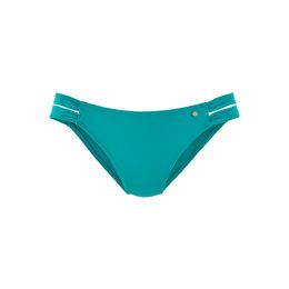 s.Oliver Damen Bikini-Hose "Spain", blau, Gr. 36, unifarben, Microfaser, Microfaser, Badehosen, mit Seitenb&auml;ndern