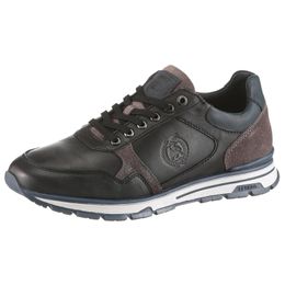 Lerros Herren Sneaker, Gr. 42, grau, Leder, Schuhe, mit Rei&szlig;verschluss, Schn&uuml;rschuh, Freizeitschuh, Halbschuh