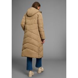 Polarino Damen Steppmantel, beige, Gr. 50, unifarben, Obermaterial: 100% Polyester. Futter: 100% Polyester. Futter R&uuml;ckenteil: 100% Polyester.