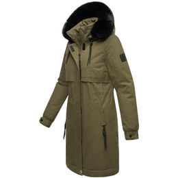 Navahoo Damen Kurzmantel "Kaltwetterretter 14", gr&uuml;n, Basic, Gr. 6XL, Obermaterial: 55% Nylon, 45% Baumwolle. Innenfutter: 100% Polyester.