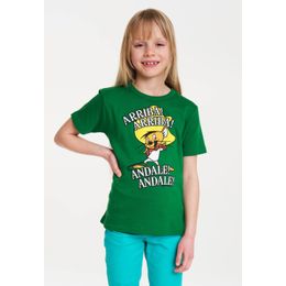 logoshirt M&auml;dchen T-Shirt "Speedy Gonzales - Looney Tunes", gr&uuml;n, Gr. 140, bedruckt, 100% Baumwolle, Shirts, mit tollem Frontprint