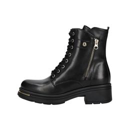 Nero Giardini Damen Schn&uuml;rstiefelette "Nero Giardini Stiefelette Leder", Gr. 37schwarz, Leder, Schuhe
