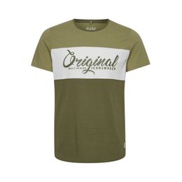 Blend Herren Rundhalsshirt "Rundhalsshirt BHNero", gr&uuml;n, Gr. L, Obermaterial: 100% Baumwolle CO., Shirts