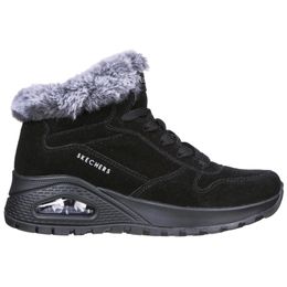 Skechers Damen Winterboots "UNO RUGGED-WINTRINESS", Gr. 35, schwarz, Textil, Veloursleder, Schuhe, Snowboots mit Water Repellent-Ausstattung