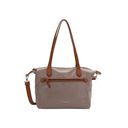 Emily & Noah Shopper EMILY & NOAH "Shopper E&N Jarina", Damen, Gr. B/H/T: 33cm x 22cm x 13cm 0, grau (taupe 900), Polyester, Taschen Shopper