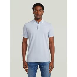 G-Star Raw Poloshirt G-STAR "Dunda Overdyed Slim Poloshirt", Herren, Gr. L, lt wave gd, Obermaterial: 95% Baumwolle, 5% Elasthan, Shirts