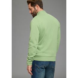MAN'S WORLD MAN'S WORLD Herren Sweatjacke, gr&uuml;n, Basic, Gr. XXL, meliert, angeraute Sweatware, Obermaterial: 60% Baumwolle, 40% Polyester, Sweatjacken,