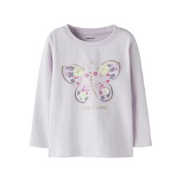 name it M&auml;dchen T-Shirt "NMFDEPPA SS TOP BOX", rosa, Gr. 116, bedruckt, unifarben, Jersey, Obermaterial: 100% Baumwolle, Shirts