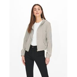 Jacqueline de Yong Outdoorjacke JDY "JDYHAZEN SHINE JACKET OTW YFM NOOS", Damen, Gr. M, moonbeam print:wei&szlig;, moonbeam hood lining, Web, Obermaterial: 88% Polyester, 12% Polyamid, unifarben, regular fit normal, Jacken Outdoorjacke