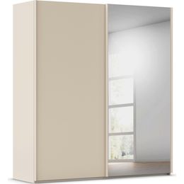 Kleiderschrank Rauch "Schwebet&uuml;renschrank Schrank Garderobe Ankleide Schlafzimmer TARO", champagner, griffleisten champagner, B:201cm H:223cm T:69cm, Holzwerkstoff, Schr&auml;nke, Kleiderschrank, 4 Breiten, optional Passepartout mit/ohne Beleuchtung MADE IN GERMANY