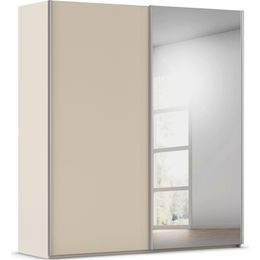 Kleiderschrank Rauch "Schwebet&uuml;renschrank Schrank Garderobe Ankleide Schlafzimmer TARO", champagner, griffleisten alufarben, B:201cm H:223cm T:69cm, Holzwerkstoff, Schr&auml;nke, Kleiderschrank, 4 Breiten, optional Passepartout mit/ohne Beleuchtung MADE IN GERMANY