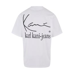 Karl Kani Herren T-Shirt "Karl Kani Herren KU242-007-1 Tiny Signature Print Tee"wei&szlig;, Gr. XXL, bedruckt, 100% Baumwolle, Shirts