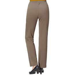 Classic Basics Damen Jerseyhose, grau, Gr. 215, gemustert, unifarben, 100% Polyester, Hosen
