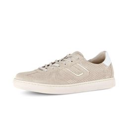 Gabor Damen Sneaker "Sneaker low", Gr. 44beige, Schuhe