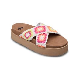 Roxy Damen Sandale "Syenna Hi", Gr. 7tan, Obermaterial: 100% Textil, Futter: 100% Textil, Laufsohle: 10., Schuhe