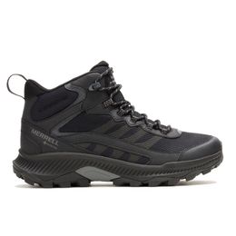 Merrell Herren Wanderschuh "SPEED STRIKE 2 MID GORE-TEX", Gr. 44, schwarz, Synthetik, Schuhe, wasserdicht dank Gore-Tex Membrane
