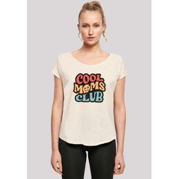 F4NT4STIC Damen T-Shirt "Cooler Moms Club Muttertag Retro Vibe", wei&szlig;, Gr. M, Obermaterial: 100% Baumwolle, Shirts, Premium Qualit&auml;t