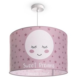 Paco Home Pendelleuchte "Aleyna 103", wei&szlig;, 1, &Oslash; 45,5cm H: 27cm, Leuchten, Kinderlampe Deckenlampe LED Kinderzimmer Lampe Mond-Motiv, E27, Pendelleuchte