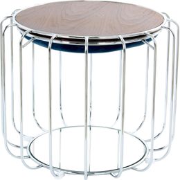 Kayoom "Pouf Comfortable 110, abnehmbares und wendbares Oberteil" 1 Stk. tlg. praktisch umzuwandeln in Tisch oder Hocker, mit Spiegelglas
