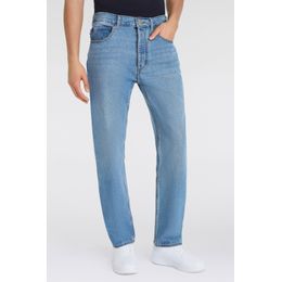 Regular-fit-Jeans HUGO BLUE "Jonah", Herren, Gr. 30, L&auml;nge 32, blau (bright blau430), Denim/Jeans, Obermaterial: 100% Baumwolle, unifarben, regular fit lang, Jeans, regular fit