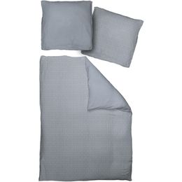 Bettw&auml;sche Adam "Graphic Ventusl light", blau (k&ouml;nigsblau), B/L: 135cm x 200cm, 1 Stk., 1 Stk., Renforc&eacute;, B/L: 80cm x 80cm, 2 Stk., Renforc&eacute;, Obermaterial: 100% Baumwolle, Bettw&auml;sche, Bettw&auml;sche, aus 100 % Bio-Baumwolle, 2 teilig - Bettw&auml;sche Set