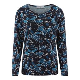 Peter Hahn - Rundhals-Shirt, blau, Gr. 40 / M