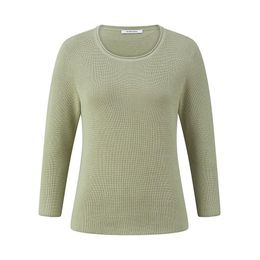 Peter Hahn - Rundhals-Pullover, gr&uuml;n, Gr. 52 / XXL - Baumwolle