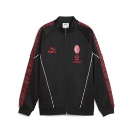 Puma Jungen Sweatjacke "AC Milan KING Anthem Jacke Jugendliche", rot, Gr. 128, Obermaterial: 63% Polyester, 37% Baumwolle; Taschenfutter: 100%