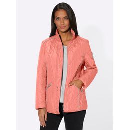 Casual Looks Damen Steppjacke, pink, Gr. 54, unifarben, 100% Polyester, Jacken