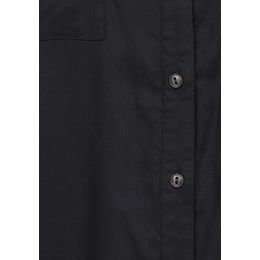 Boysen's BOYSEN'S Damen Longbluse, schwarz, Gr. 40, unifarben, Web, Obermaterial: 100% Viskose, Blusen, mit tiefen Seitenschlitzen