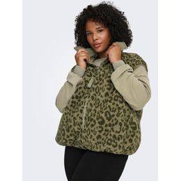 Steppweste Only CARMAKOMA "CARSIF LIFE REVERSIBLE WAISTCOAT OTW", Damen, Gr. M, mermaid detail:leo, Web, Obermaterial: 100% Polyester, unifarben, Westen Steppweste