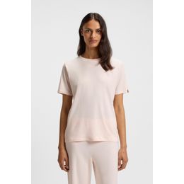 BOSS Damen T-Shirt "CI_T-Shirt", Gr. XS, rosa, Single Jersey, Obermaterial: 95% Baumwolle, 5% Elasthan, Basic, Shirts, mit BOSS Logo-Schriftzug &