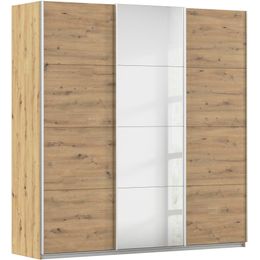 Schwebet&uuml;renschrank Rauch "Kleiderschrank Schrank Garderobe Schlafzimmerschrank CORTONA", eiche artisan, B:203cm H:210cm T:62cm, Holzwerkstoff, Schr&auml;nke, Schwebet&uuml;renschrank, in 3 Ausstattungen BASIC/CLASSIC/PREMIUM (SOFT-CLOSE) MADE IN GERMANY, Topseller