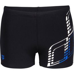 arena M arena GRAPHIC SWIM SHORT Badehose Herren - Gr&ouml;&szlig;e 7 - schwarz