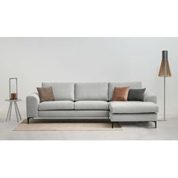 Ecksofa OTTO HOME "Henry, L-Form, Breite 294 cm", cream, B:294cm H:84cm T:160cm, 100% PES, Sofas, Ecksofa, mit Metallbeinen, Wellenunterfederung, wasserabweisender Stoff