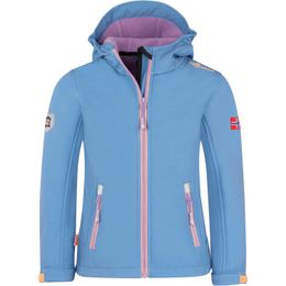 Trollkids Trollfjord Softshelljacke M&auml;dchen - Gr&ouml;&szlig;e 140 - blau