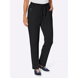 Classic Basics Damen Jerseyhose, schwarz, Gr. 25, unifarben, 100% Baumwolle, Hosen