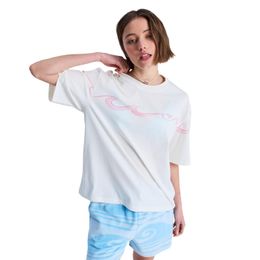 Roxy Damen T-Shirt "Hangloose Placed"coconut milk, Gr. XS, Obermaterial: 100% Walkfrottier;, Shirts