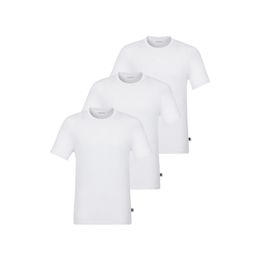 BOSS "TShirt RN 3P Natura" 3 Stk. einfarbiges T-Shirt mit Markenlabel