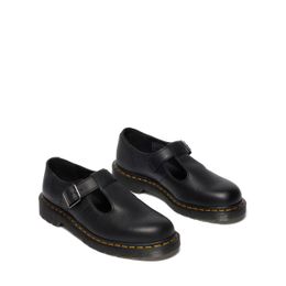 Slipper Dr. Martens "Polley", Damen, Gr. 40, schwarz, Leder, Schuhe Slipper, Spangenschuh, Halbschuh, Mary Jane mit Blockabsatz