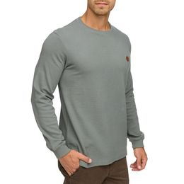 INDICODE Herren Sweatshirt "INSalupe", grau, Gr. XL, unifarben, Sweatware, Obermaterial: 100% Baumwolle, Sweatshirts