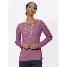 CR&Eacute;ATION L CREATION L Damen Strickpullover "Lyocell-Viskose-Mix-Pullover", lila, Gr. 38, 42% Viskose, 30% Lyocell, 28% Polyester, Pullover