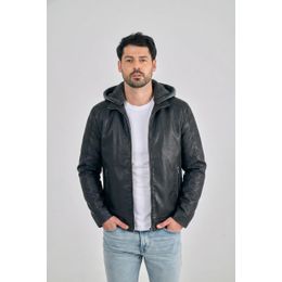 Freaky Nation Herren Lederimitatjacke "T-Sero-L"schwarz, Gr. XL, Oberstoff: 100% Baumwolle. Futter: 100% Polyester, Jacken